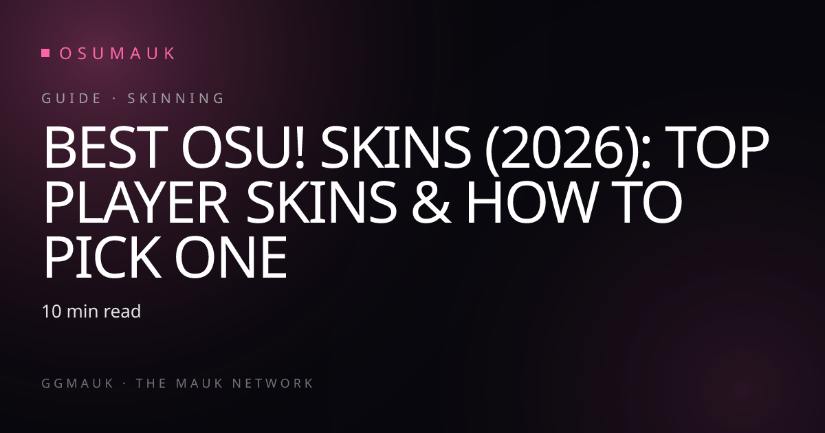 Best osu! Skins (2026): Top Player Skins & How to Pick One | OSUMAUK