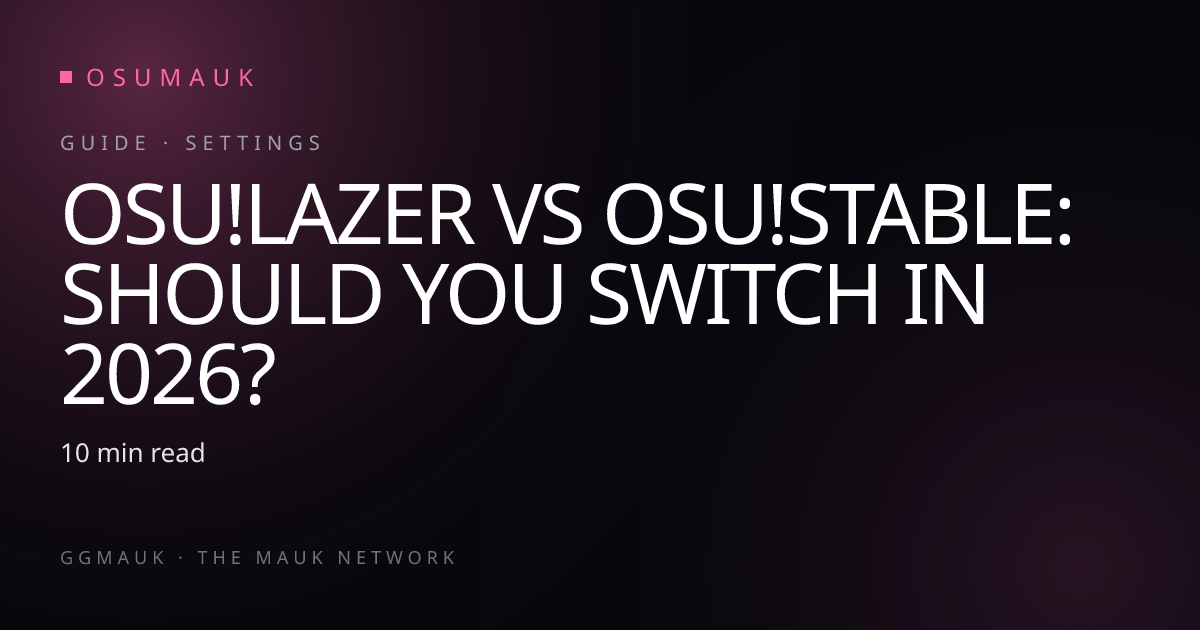 osu!lazer vs osu!stable: Should You Switch in 2026? | OSUMAUK